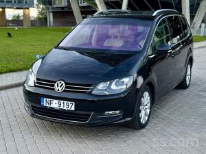Melns Volkswagen Sharan 2011 Rīga, ar dzinēja tilpumu 2.00 L un nobraukumu 315 tūkst. km par 6500 €, foto  vietnē AUTOMOTO.COM.LV