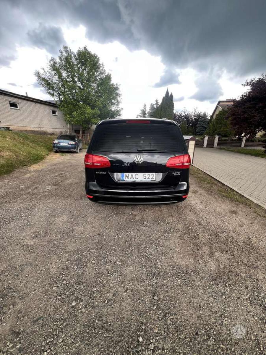 Melns Volkswagen Sharan 2011 Raseiniai, ar dzinēja tilpumu 1.97 L un nobraukumu 259 tūkst. km par 6990 €, foto 6 vietnē AUTOMOTO.COM.LV