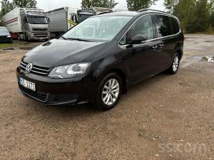 Black Volkswagen Sharan 2011 in Rezekne, with an engine capacity of 2.00 L and mileage of 359 thousand km for 6000 €, photo  on AUTOMOTO.COM.LV