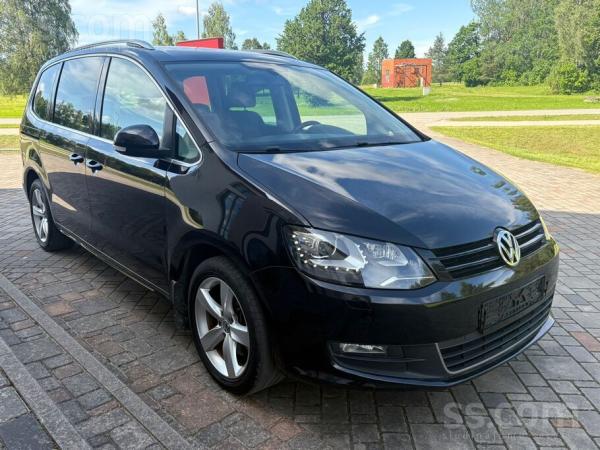 Black Volkswagen Sharan 2012 in Jelgava, with an engine capacity of 2.00 L and mileage of 168 thousand km for 8950 €, photo 2 on AUTOMOTO.COM.LV