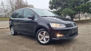 Black Volkswagen Sharan 2012 in Siauliai, with an engine capacity of 1.97 L and mileage of 206 thousand km for 7999 €, photo 2 on AUTOMOTO.COM.LV