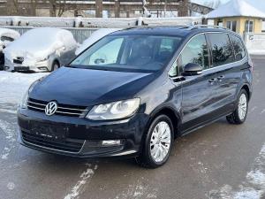 Black Volkswagen Sharan 2012 in Telschi, with an engine capacity of 1.97 L and mileage of 255 thousand km for 9700 €, photo 3 on AUTOMOTO.COM.LV