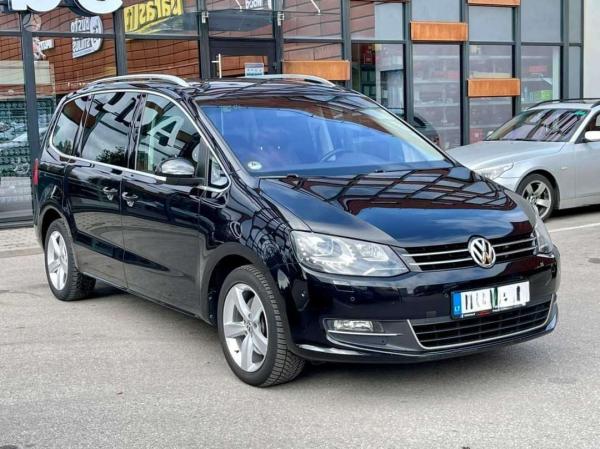 Black Volkswagen Sharan 2012 in Kaunas, with an engine capacity of 1.97 L and mileage of 245 thousand km for 9700 €, photo 3 on AUTOMOTO.COM.LV