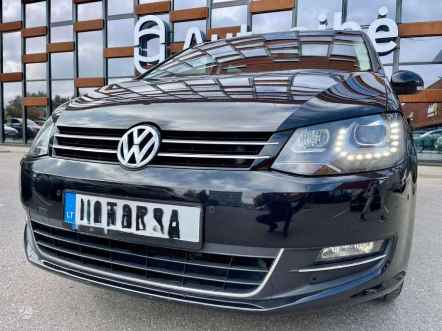 Black Volkswagen Sharan 2012 in Kaunas, with an engine capacity of 1.97 L and mileage of 245 thousand km for 9700 €, photo 29 on AUTOMOTO.COM.LV