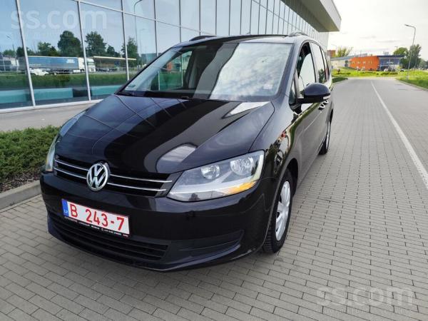 Black Volkswagen Sharan 2012 in Rezekne, with an engine capacity of 2.00 L and mileage of 340 thousand km for 7500 €, photo 1 on AUTOMOTO.COM.LV