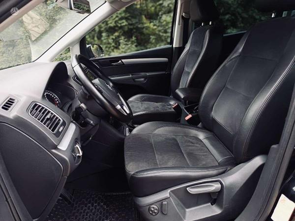 Black Volkswagen Sharan 2012 in Utena, with an engine capacity of 1.97 L and mileage of 247 thousand km for 11750 €, photo 2 on AUTOMOTO.COM.LV