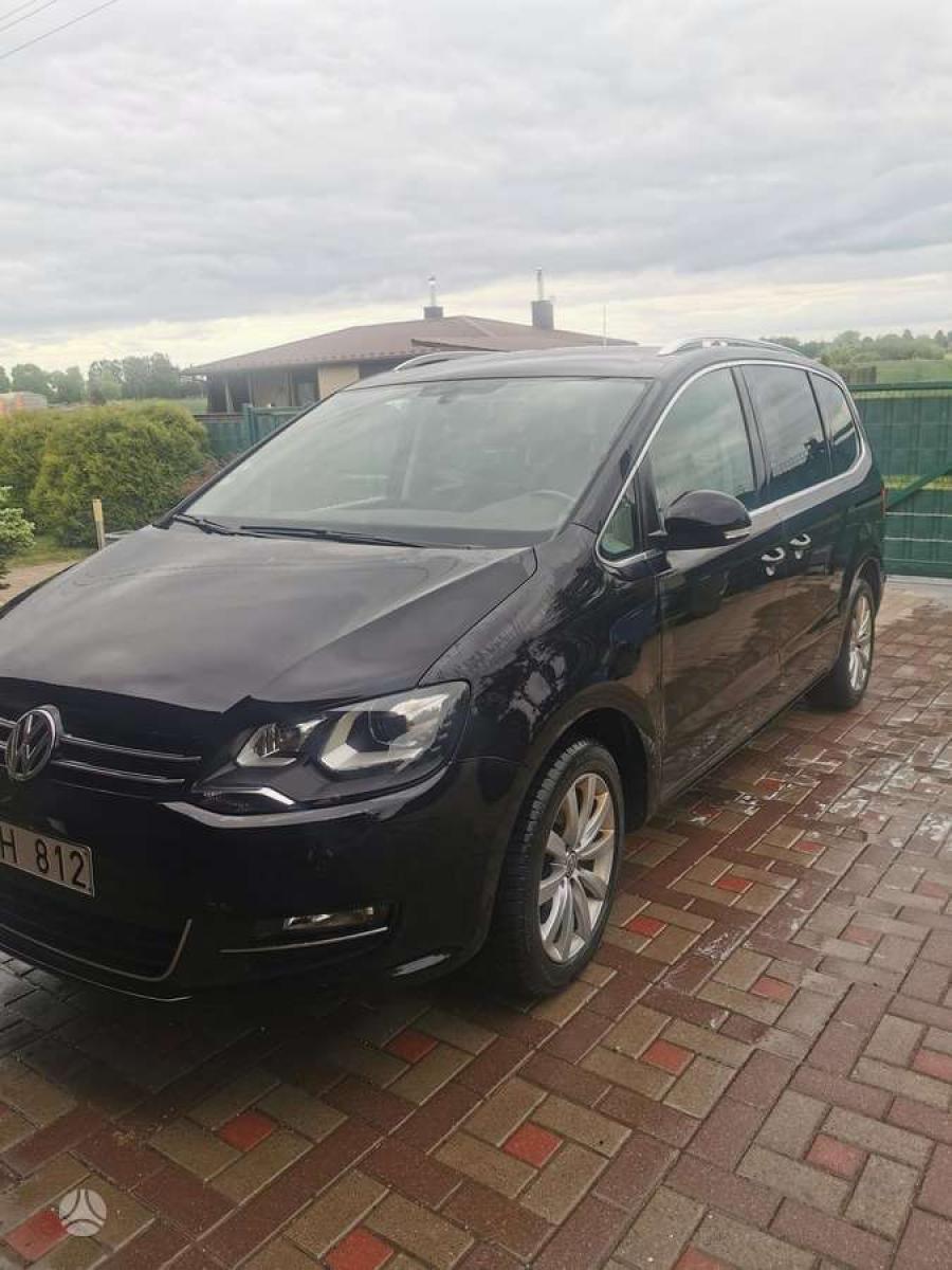 Black Volkswagen Sharan 2012 in Kaunas, with an engine capacity of 1.97 L and mileage of 270 thousand km for 8200 €, photo 9 on AUTOMOTO.COM.LV