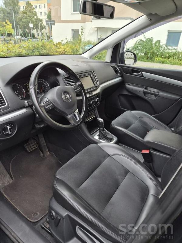 Melns Volkswagen Sharan 2012 Bauska, ar dzinēja tilpumu 2.00 L un nobraukumu 392 tūkst. km par 6550 €, foto 7 vietnē AUTOMOTO.COM.LV
