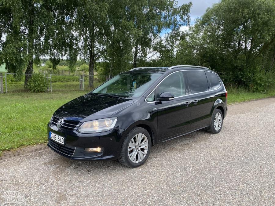 Melns Volkswagen Sharan 2013 Viļņa, ar dzinēja tilpumu 2.00 L un nobraukumu 355 tūkst. km par 6500 €, foto 1 vietnē AUTOMOTO.COM.LV