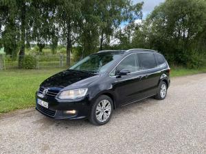 Melns Volkswagen Sharan 2013 Viļņa, ar dzinēja tilpumu 1.97 L un nobraukumu 355 tūkst. km par 6500 €, foto  vietnē AUTOMOTO.COM.LV