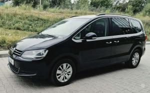 Black Volkswagen Sharan 2013 in Vilnius, with an engine capacity of 1.97 L and mileage of 268 thousand km for 8150 €, photo 8 on AUTOMOTO.COM.LV