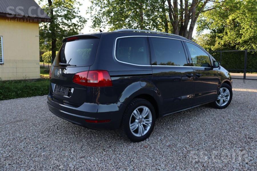 Melns Volkswagen Sharan 2014 Gulbene, ar dzinēja tilpumu 2.00 L un nobraukumu 0 tūkst. km par 10900 €, foto 5 vietnē AUTOMOTO.COM.LV