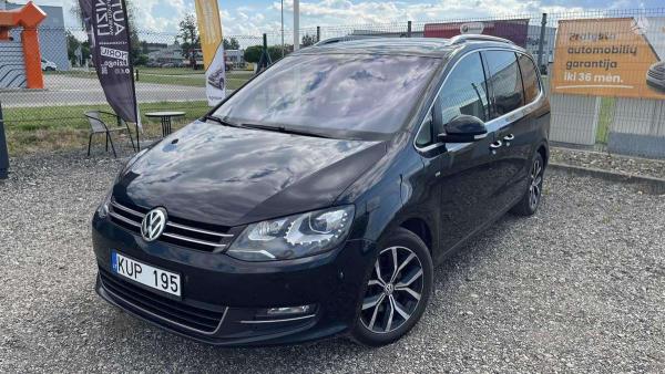 Black Volkswagen Sharan 2014 in Marijampole, with an engine capacity of 1.97 L and mileage of 290 thousand km for 9990 €, photo 1 on AUTOMOTO.COM.LV