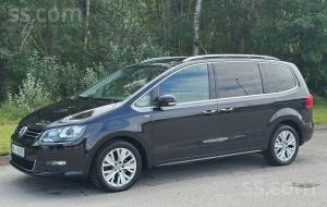 Melns Volkswagen Sharan 2014 Rīga, ar dzinēja tilpumu 2.00 L un nobraukumu 320 tūkst. km par 8500 €, foto  vietnē AUTOMOTO.COM.LV