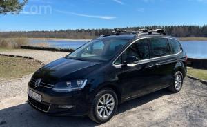 Melns Volkswagen Sharan 2015 Jūrmala, ar dzinēja tilpumu 2.00 L un nobraukumu 392 tūkst. km par 8700 €, foto  vietnē AUTOMOTO.COM.LV