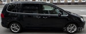 Black Volkswagen Sharan 2015 in Riga, with an engine capacity of 2.00 L and mileage of 0 thousand km for 8500 €, photo 4 on AUTOMOTO.COM.LV