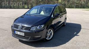 Black Volkswagen Sharan 2015 in Riga, with an engine capacity of 2.00 L and mileage of 257 thousand km for 7100 €, photo 4 on AUTOMOTO.COM.LV