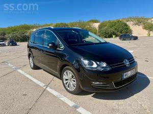 Melns Volkswagen Sharan 2015 Ventspils, ar dzinēja tilpumu 2.00 L un nobraukumu 273 tūkst. km par 9900 €, foto  vietnē AUTOMOTO.COM.LV
