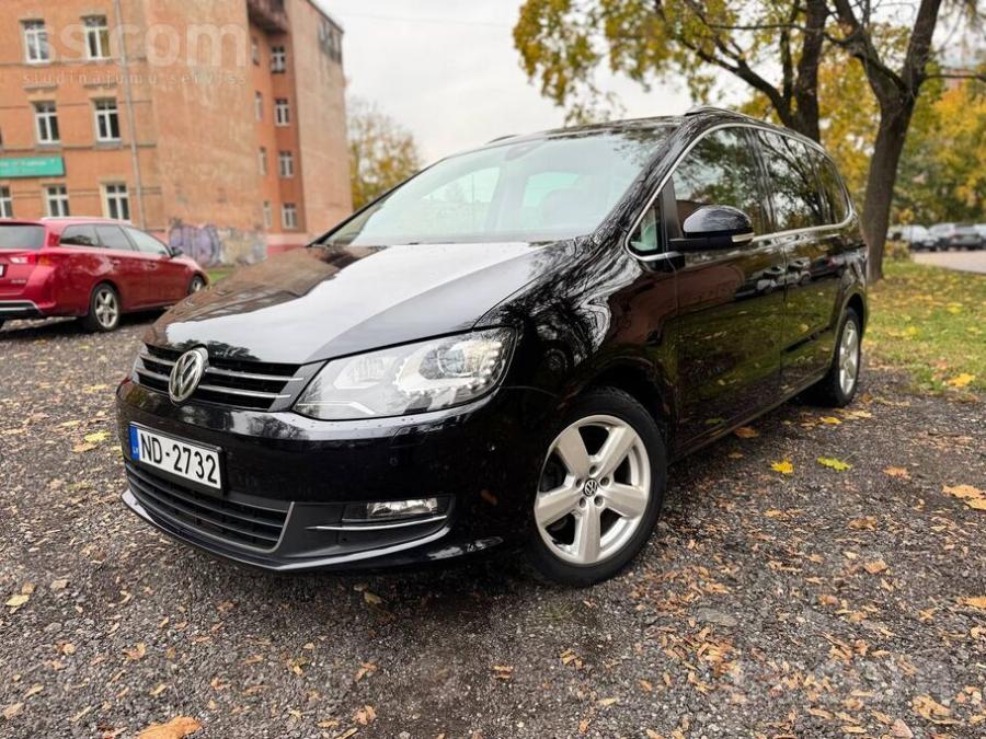 Melns Volkswagen Sharan 2016 Rīga, ar dzinēja tilpumu 2.00 L un nobraukumu 207 tūkst. km par 13850 €, foto 1 vietnē AUTOMOTO.COM.LV