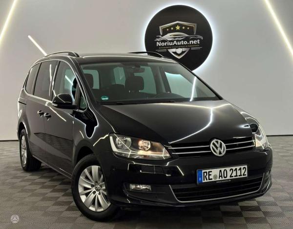 Black Volkswagen Sharan 2016 in Marijampole, with an engine capacity of 1.97 L and mileage of 230 thousand km for 11750 €, photo 1 on AUTOMOTO.COM.LV