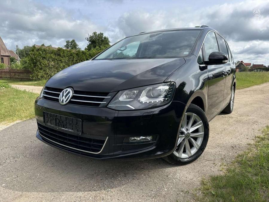Melns Volkswagen Sharan 2016 Ukmergė, ar dzinēja tilpumu 2.00 L un nobraukumu 251 tūkst. km par 10200 €, foto 1 vietnē AUTOMOTO.COM.LV