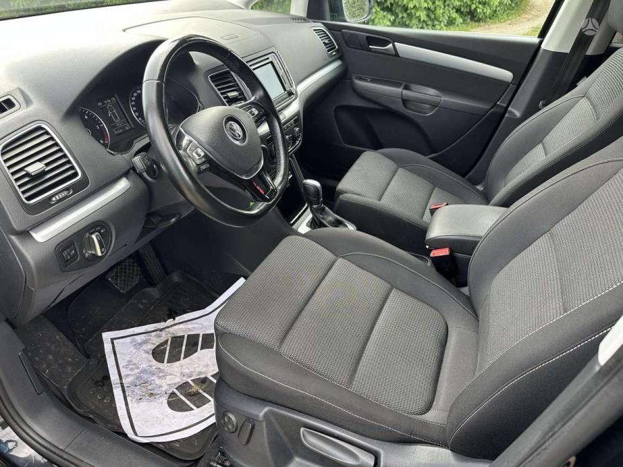 Melns Volkswagen Sharan 2016 Ukmergė, ar dzinēja tilpumu 2.00 L un nobraukumu 251 tūkst. km par 10200 €, foto 13 vietnē AUTOMOTO.COM.LV