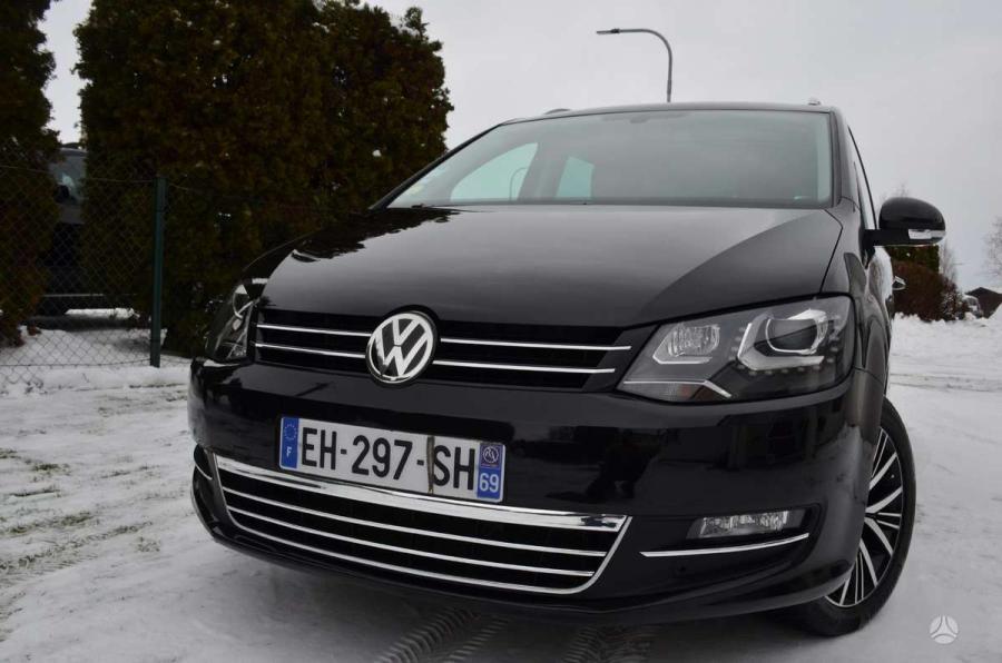 Black Volkswagen Sharan 2017 in Kaunas, with an engine capacity of 2.00 L and mileage of 259 thousand km for 11650 €, photo 16 on AUTOMOTO.COM.LV