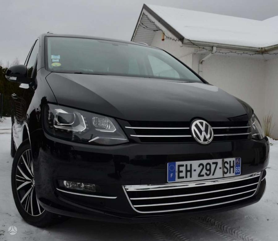 Black Volkswagen Sharan 2017 in Kaunas, with an engine capacity of 2.00 L and mileage of 259 thousand km for 11650 €, photo 40 on AUTOMOTO.COM.LV