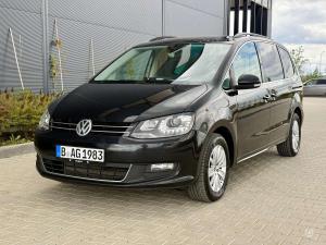 Black Volkswagen Sharan 2019 in Vilnius, with an engine capacity of 1.97 L and mileage of 299 thousand km for 10899 €, photo  on AUTOMOTO.COM.LV
