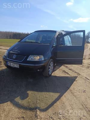 Black Volkswagen Sharan 2007 in Saldus, with an engine capacity of 2.00 L and mileage of 0 thousand km for 2100 €, photo 3 on AUTOMOTO.COM.LV