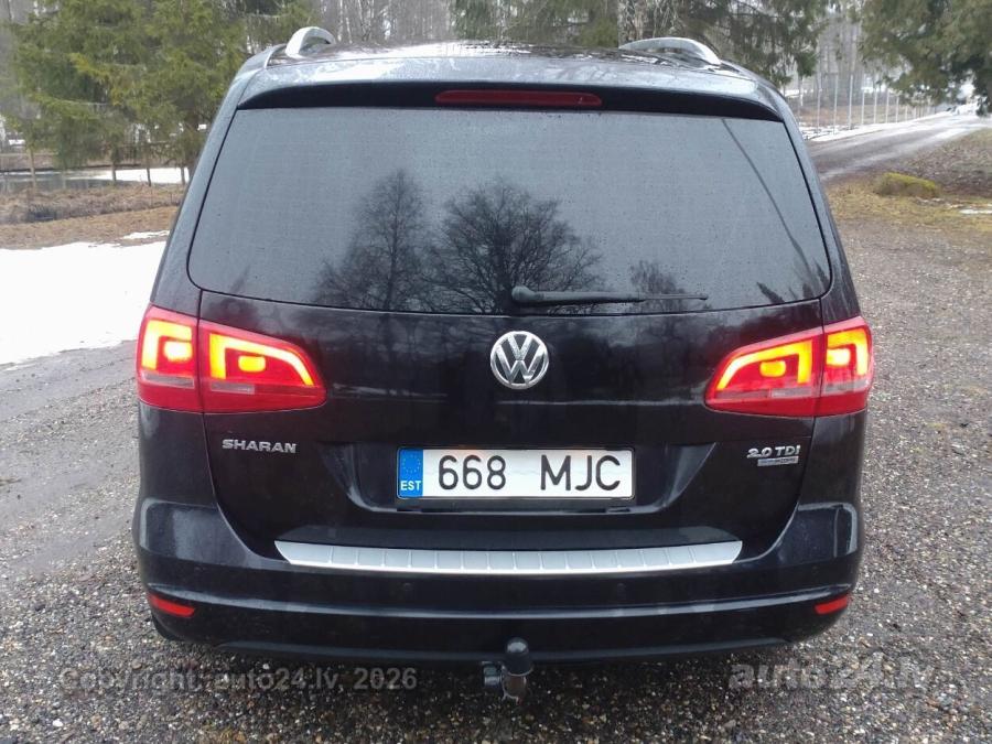 Black Volkswagen Sharan 2010 in Tallinn, with an engine capacity of 2.00 L and mileage of 38 thousand km for 6500 €, photo 2 on AUTOMOTO.COM.LV