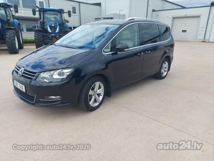 Black Volkswagen Sharan 2011 in Tallinn, with an engine capacity of 2.00 L and mileage of 0 thousand km for 6999 €, photo 3 on AUTOMOTO.COM.LV