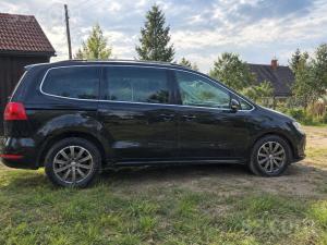 Black Volkswagen Sharan 2011 in Riga, with an engine capacity of 2.00 L and mileage of 0 thousand km for 3900 €, photo 3 on AUTOMOTO.COM.LV