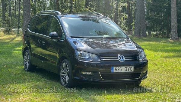 Black Volkswagen Sharan 2014 in Tartu, with an engine capacity of 2.00 L and mileage of 365 thousand km for 8500 €, photo 1 on AUTOMOTO.COM.LV