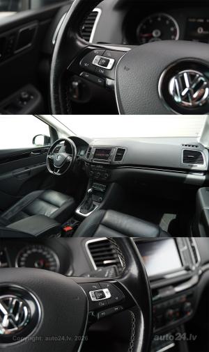 Black Volkswagen Sharan 2017 in Tartu, with an engine capacity of 2.00 L and mileage of 245 thousand km for 14999 €, photo 12 on AUTOMOTO.COM.LV