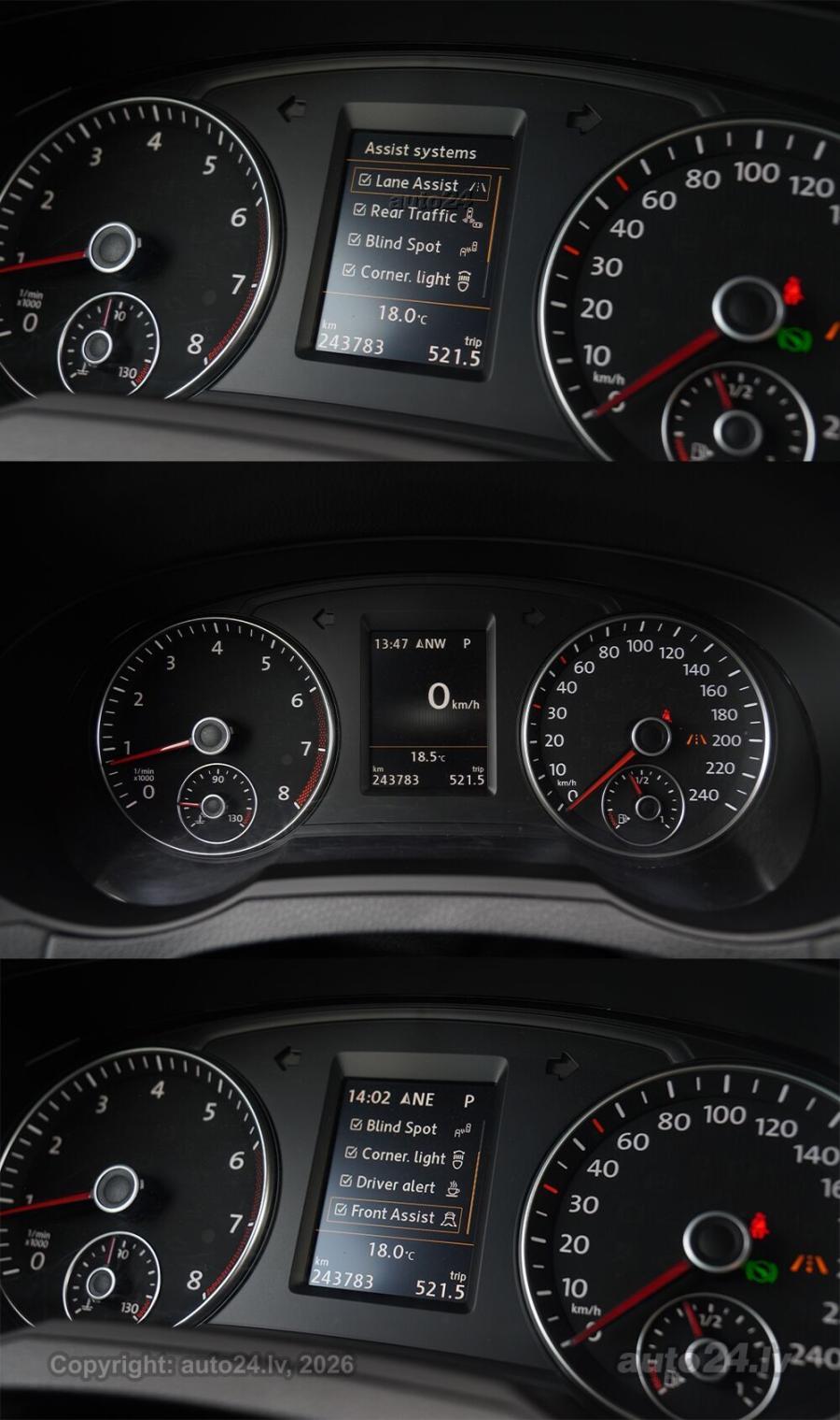 Black Volkswagen Sharan 2017 in Tartu, with an engine capacity of 2.00 L and mileage of 245 thousand km for 14999 €, photo 15 on AUTOMOTO.COM.LV