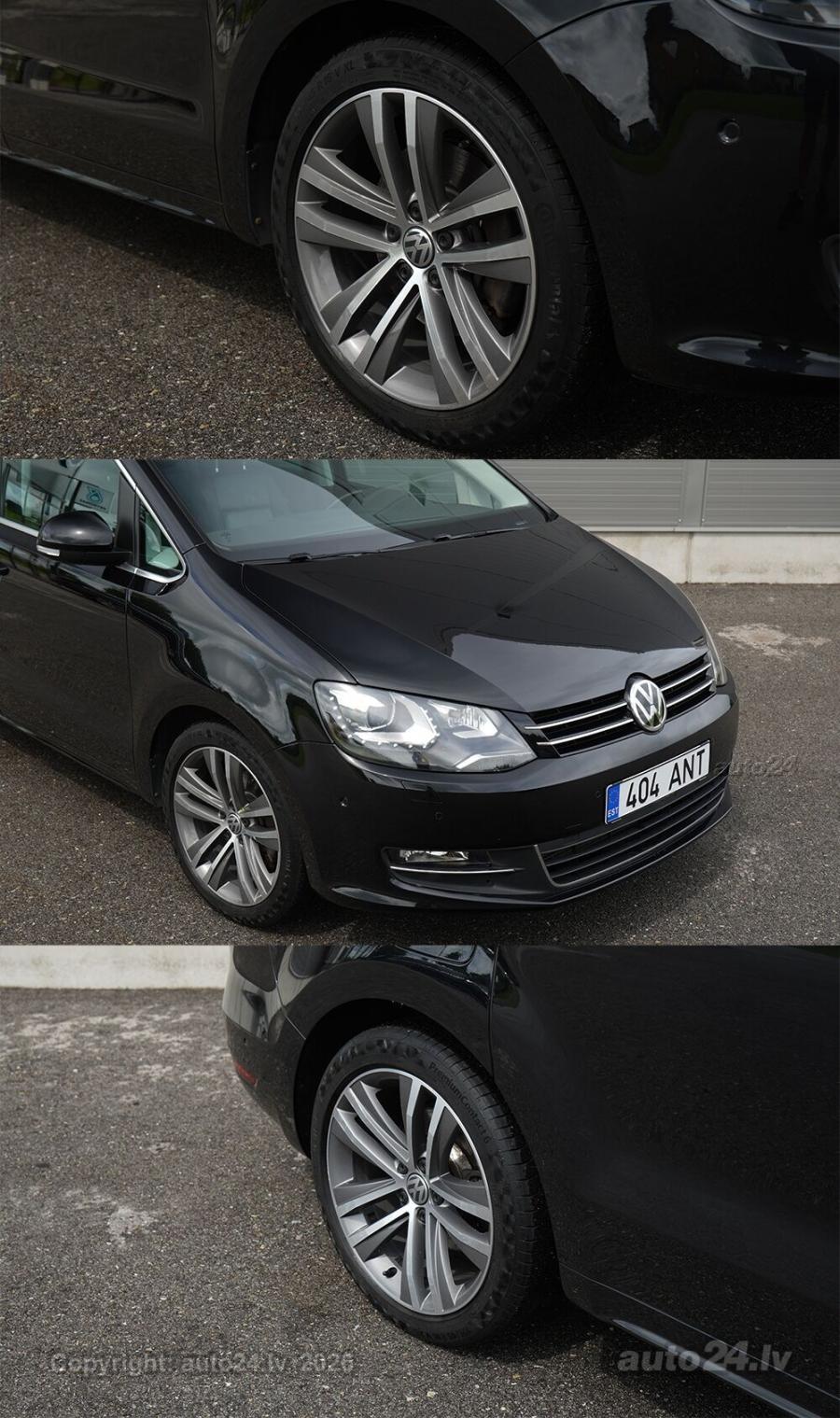 Black Volkswagen Sharan 2017 in Tartu, with an engine capacity of 2.00 L and mileage of 245 thousand km for 14999 €, photo 20 on AUTOMOTO.COM.LV