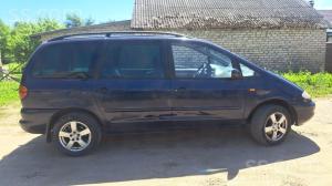 Blue Volkswagen Sharan 1998 in Daugavpils, with an engine capacity of 1.90 L and mileage of 374 thousand km for 1300 €, photo  on AUTOMOTO.COM.LV