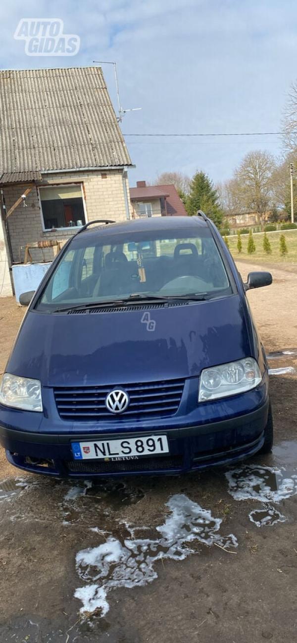 Zils Volkswagen Sharan 2001 Kalvarija, ar dzinēja tilpumu 1.90 L un nobraukumu 333 tūkst. km par 550 €, foto 3 vietnē AUTOMOTO.COM.LV