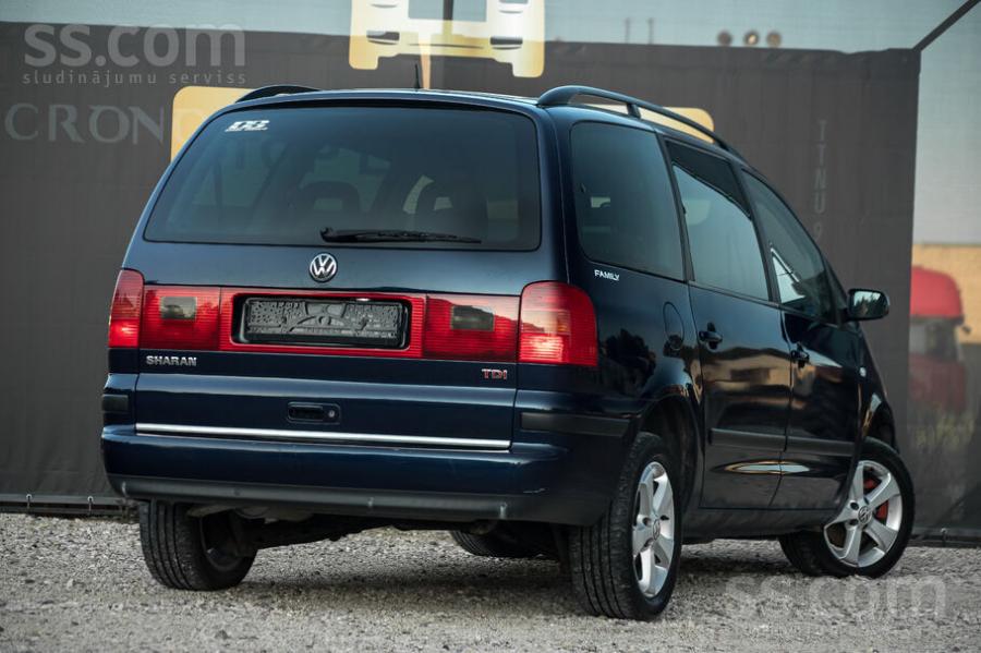 Zils Volkswagen Sharan 2003 Tukums, ar dzinēja tilpumu 1.90 L un nobraukumu 0 tūkst. km par 2500 €, foto 2 vietnē AUTOMOTO.COM.LV