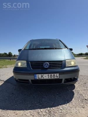 Blue Volkswagen Sharan 2003 in Liepaja, with an engine capacity of 1.80 L and mileage of 241 thousand km for 1595 €, photo  on AUTOMOTO.COM.LV