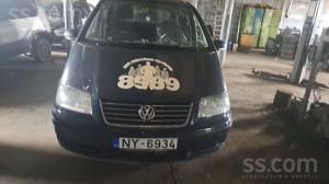 Blue Volkswagen Sharan 2003 in Daugavpils, with an engine capacity of 1.90 L and mileage of 461 thousand km for 400 €, photo  on AUTOMOTO.COM.LV