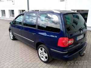 Blue Volkswagen Sharan 2007 in Balvi, with an engine capacity of 2.00 L and mileage of 281 thousand km for 3499 €, photo 6 on AUTOMOTO.COM.LV