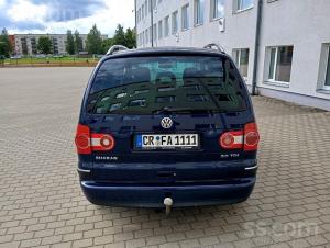 Blue Volkswagen Sharan 2007 in Balvi, with an engine capacity of 2.00 L and mileage of 281 thousand km for 3499 €, photo 7 on AUTOMOTO.COM.LV