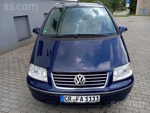 Blue Volkswagen Sharan 2007 in Balvi, with an engine capacity of 2.00 L and mileage of 281 thousand km for 3499 €, photo 14 on AUTOMOTO.COM.LV