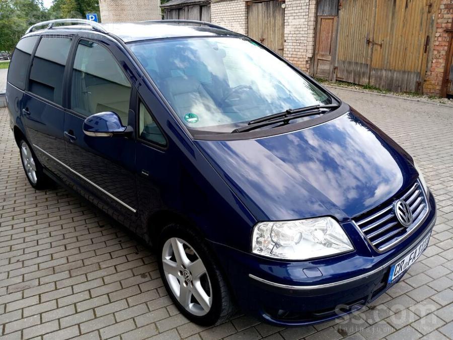 Blue Volkswagen Sharan 2007 in Balvi, with an engine capacity of 2.00 L and mileage of 281 thousand km for 3499 €, photo 16 on AUTOMOTO.COM.LV