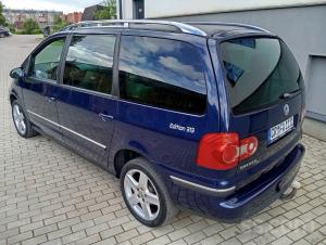 Blue Volkswagen Sharan 2007 in Balvi, with an engine capacity of 2.00 L and mileage of 281 thousand km for 3499 €, photo 19 on AUTOMOTO.COM.LV