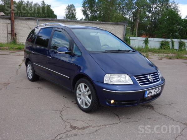 Zils Volkswagen Sharan 2007 Rīga, ar dzinēja tilpumu 1.90 L un nobraukumu 0 tūkst. km par 2950 €, foto 1 vietnē AUTOMOTO.COM.LV