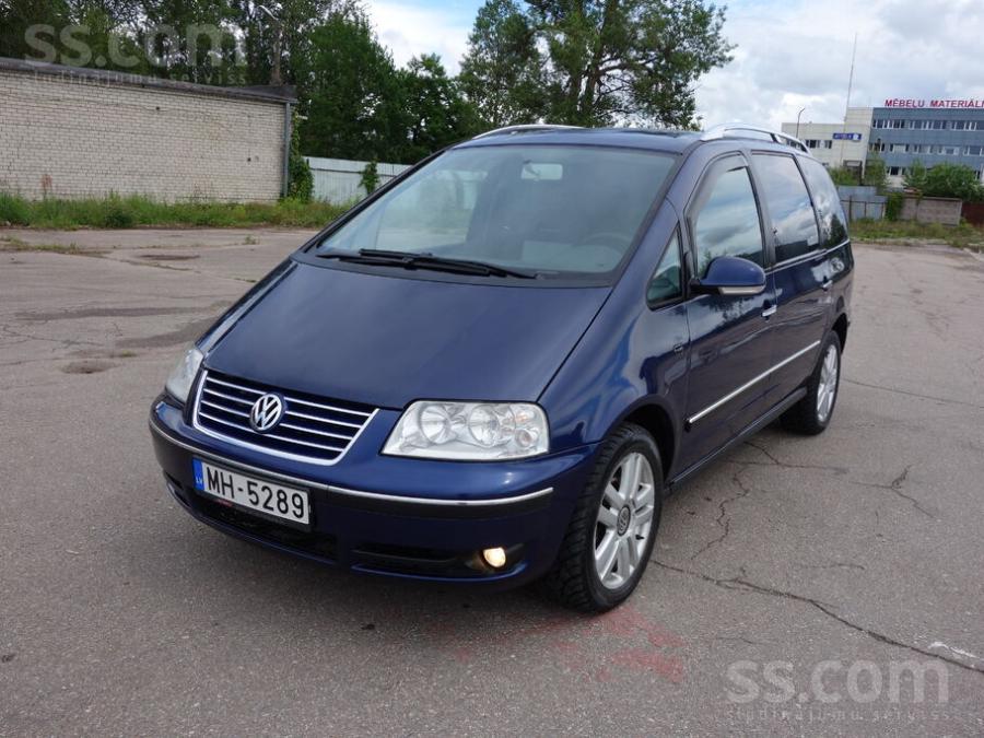 Zils Volkswagen Sharan 2007 Rīga, ar dzinēja tilpumu 1.90 L un nobraukumu 0 tūkst. km par 2950 €, foto 3 vietnē AUTOMOTO.COM.LV