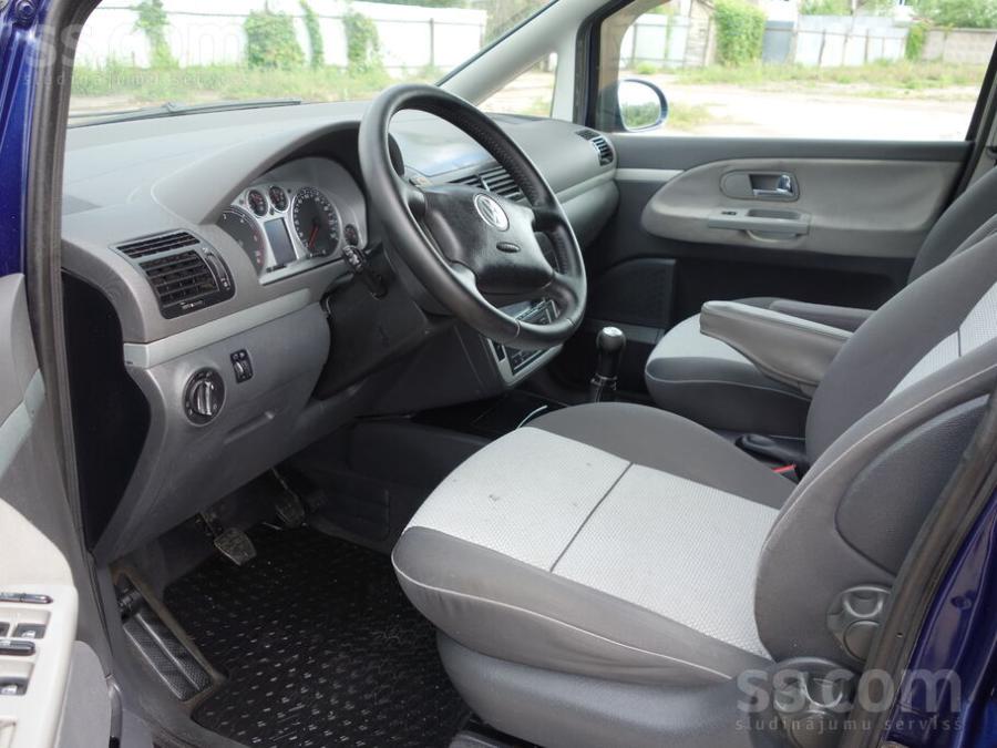 Zils Volkswagen Sharan 2007 Rīga, ar dzinēja tilpumu 1.90 L un nobraukumu 0 tūkst. km par 2950 €, foto 7 vietnē AUTOMOTO.COM.LV
